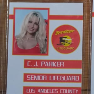 Baywatch Lifeguard Crew - Clip-on ID Photo Pass Badge Set Prop ...