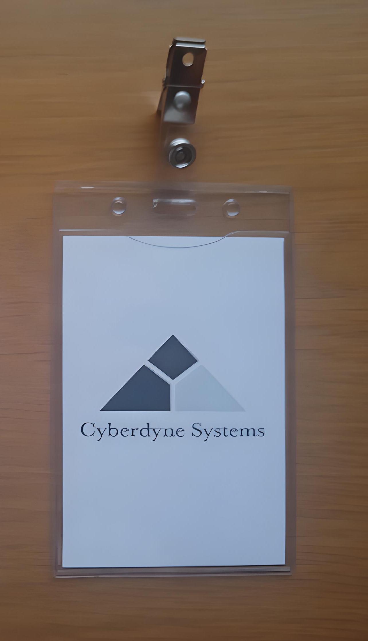 Cyberdyne Systems Miles Dyson Employee Terminator - Clip-on ID Photo ...