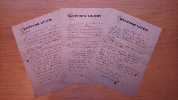 Back To The Future Prop Set Doc's Letter To Marty 1885 BTTF Memorabilia ...