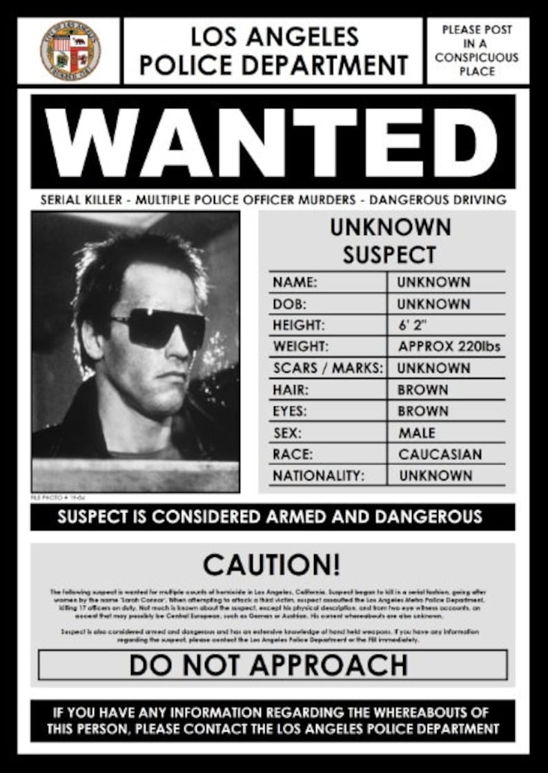 Various Rare Wanted Posters Collection A3 A4 Size - Ghostface, Michael ...