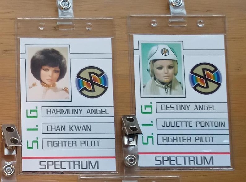 Captain Scarlet and the Mysterons Spectrum - Clip-on ID Photo Pass ...