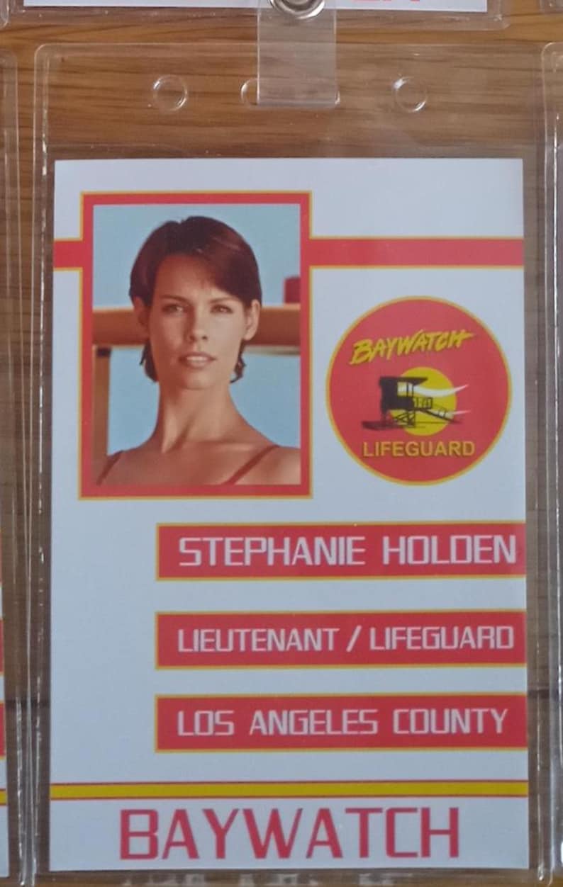 Baywatch Lifeguard Crew - Clip-on ID Photo Pass Badge Set Prop ...