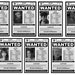 James Bond Wanted Posters Collection A3 A4 Size - Goldfinger, Blofeld ...