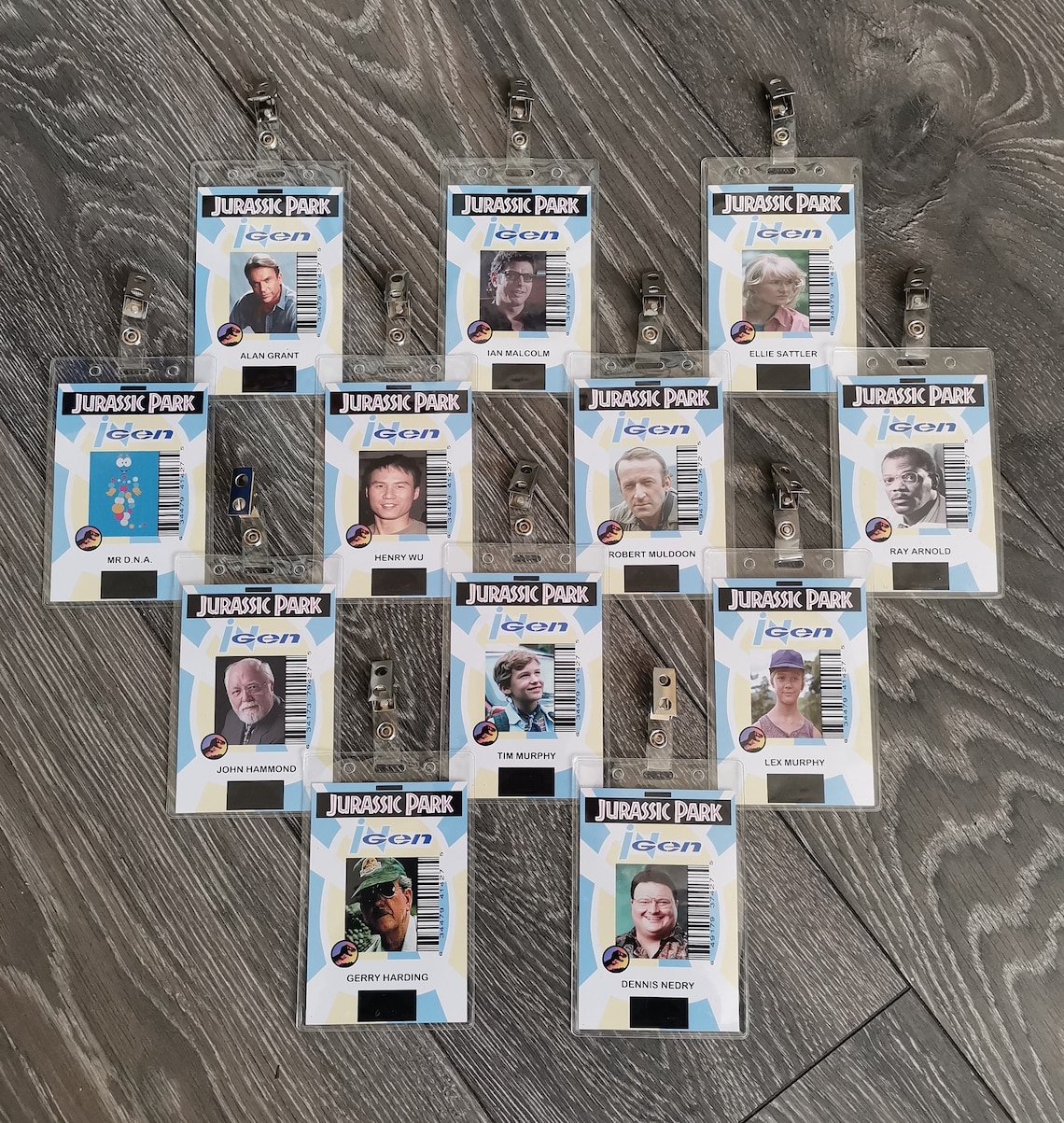 Jurassic Park Clip-on Ingen ID Photo Pass Badge Set Prop - Etsy