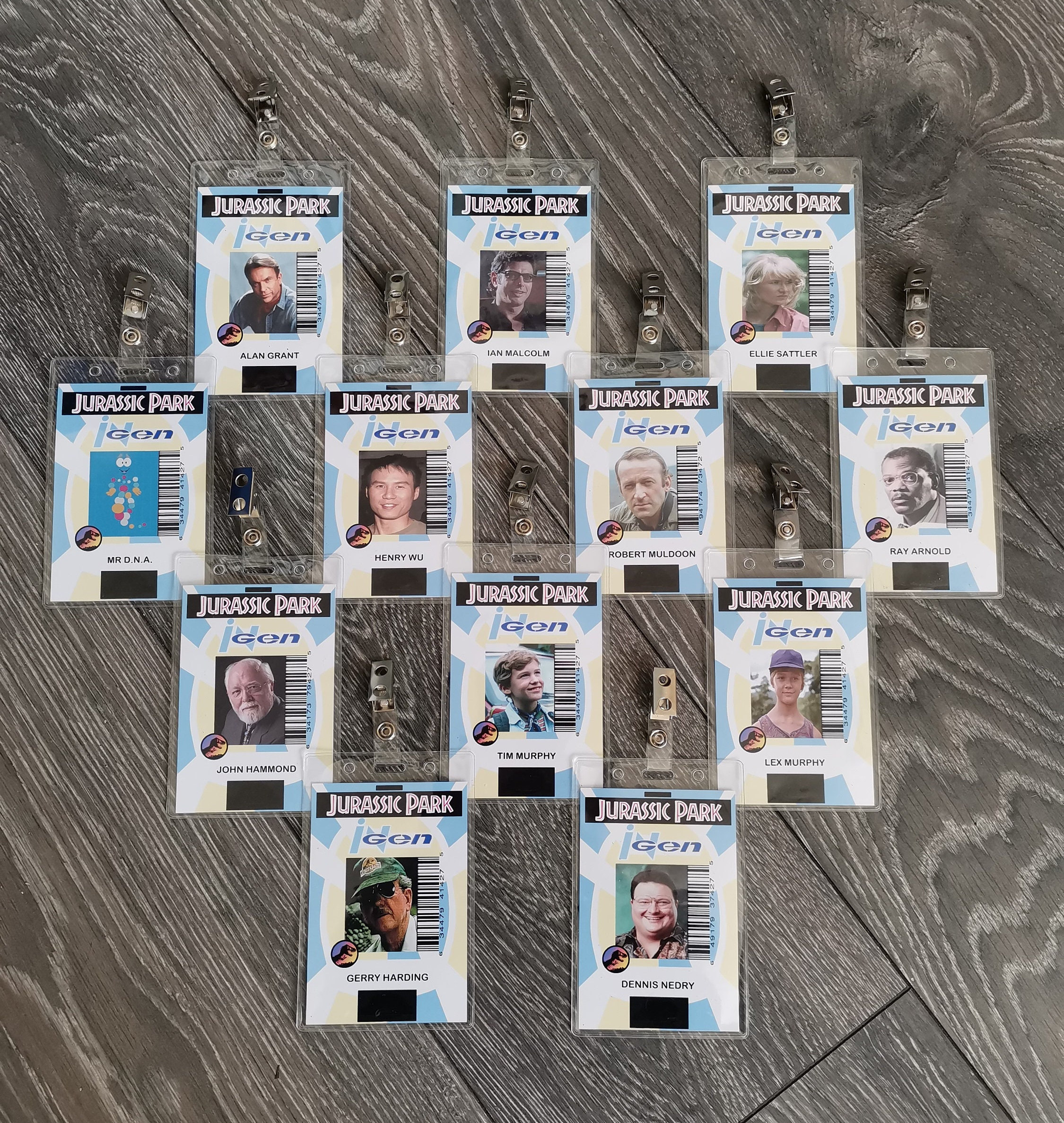 Jurassic Park Clip-on Ingen ID Photo Pass Badge Set Prop - Etsy