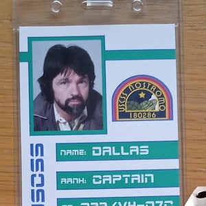 Alien USCSS Nostromo Crew - Clip-on ID Photo Pass Badge Set Prop ...