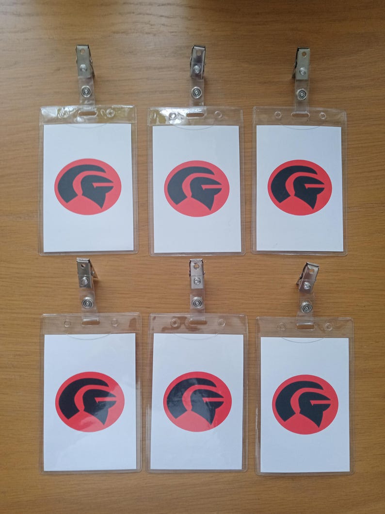 Knight Rider F.L.A.G. - Clip-on ID Photo Pass Badge Set Prop Collection ...