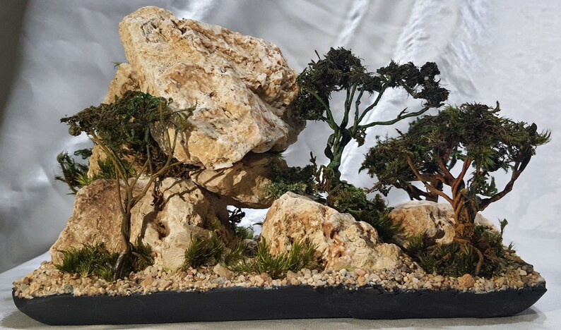 Diorama,with Natural Stones,home Decoation,table Top Decor - Etsy