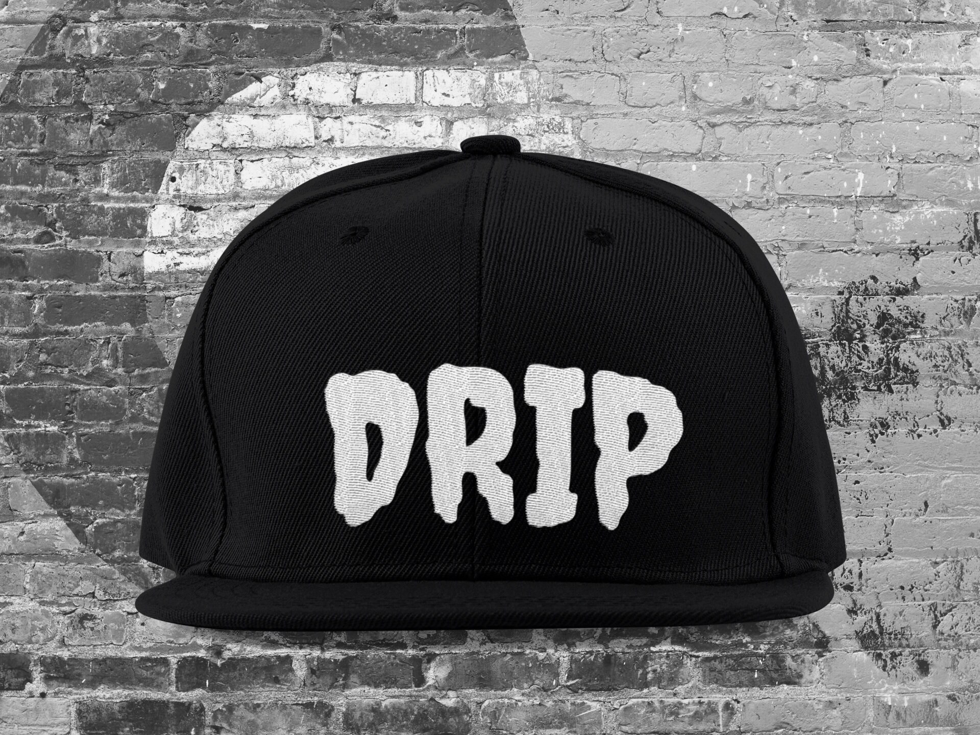 Drip Drip, Flat Brim Hat, Cool Festival Hats, Men's Cap, Cool Hats ...