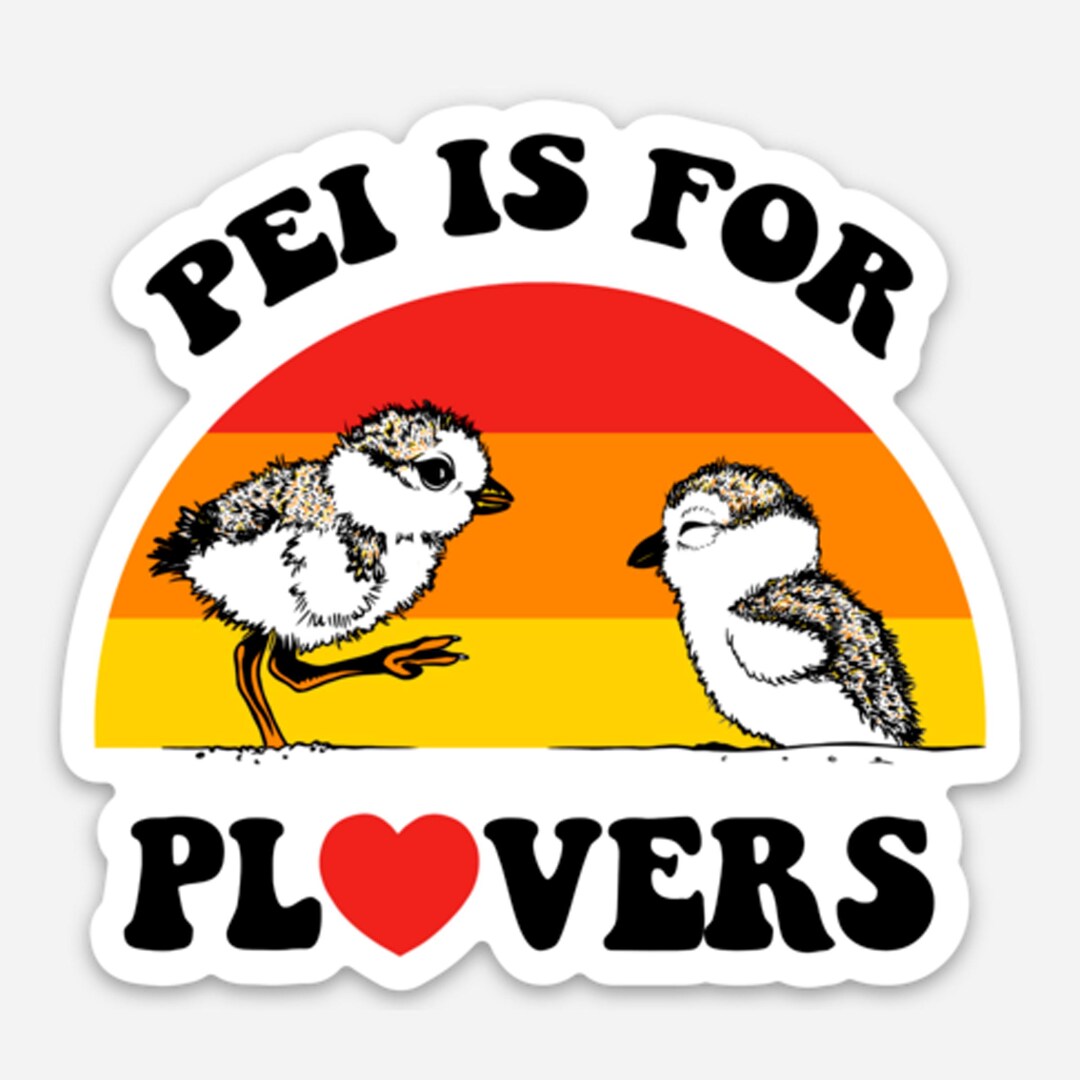 PEI is for Plovers 3" Sticker - Etsy