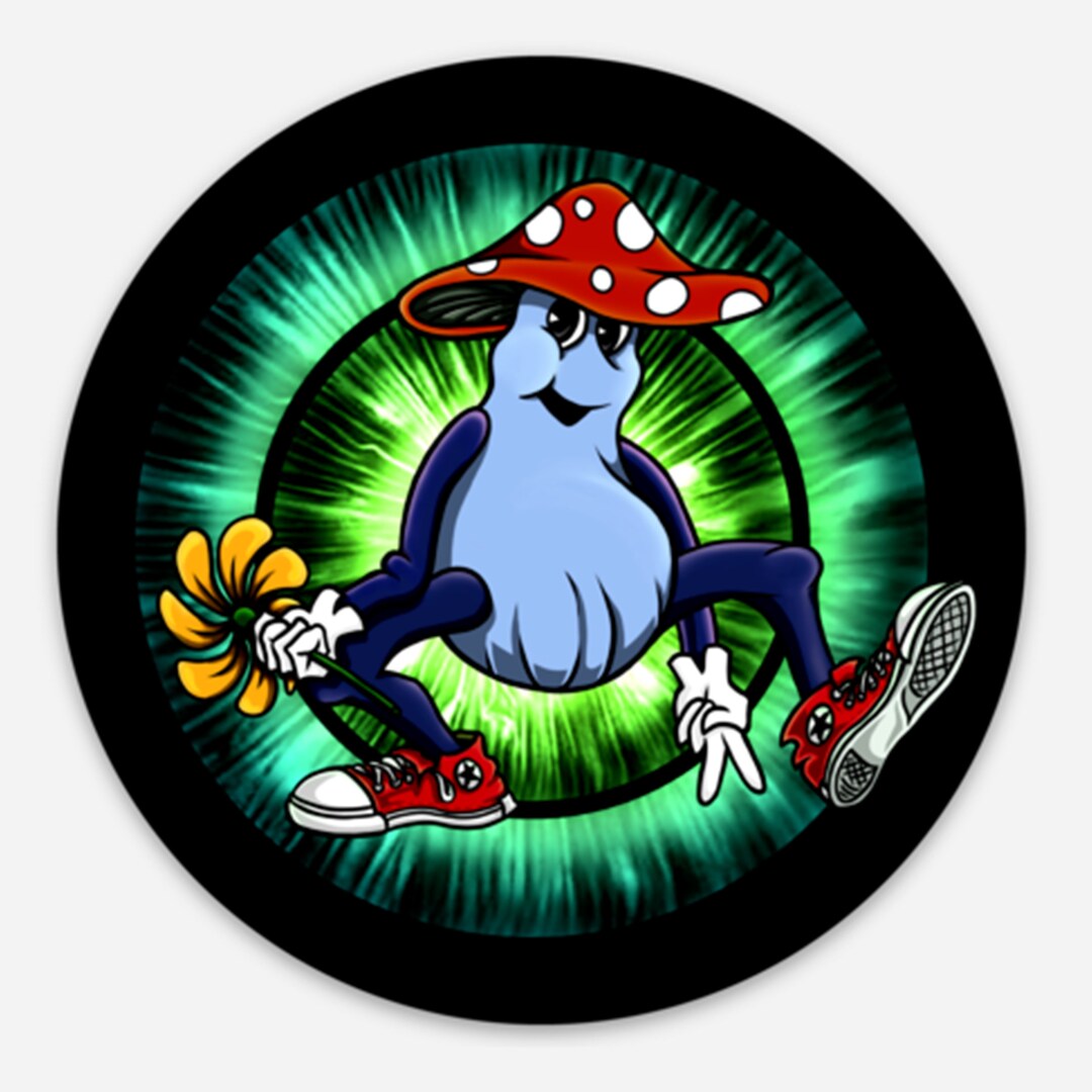 Mushroom Spore Sticker - Etsy