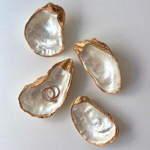 Pearl White Oyster Shell Ring Dish, Pearl Shell Holder Earrings, Oyster ...