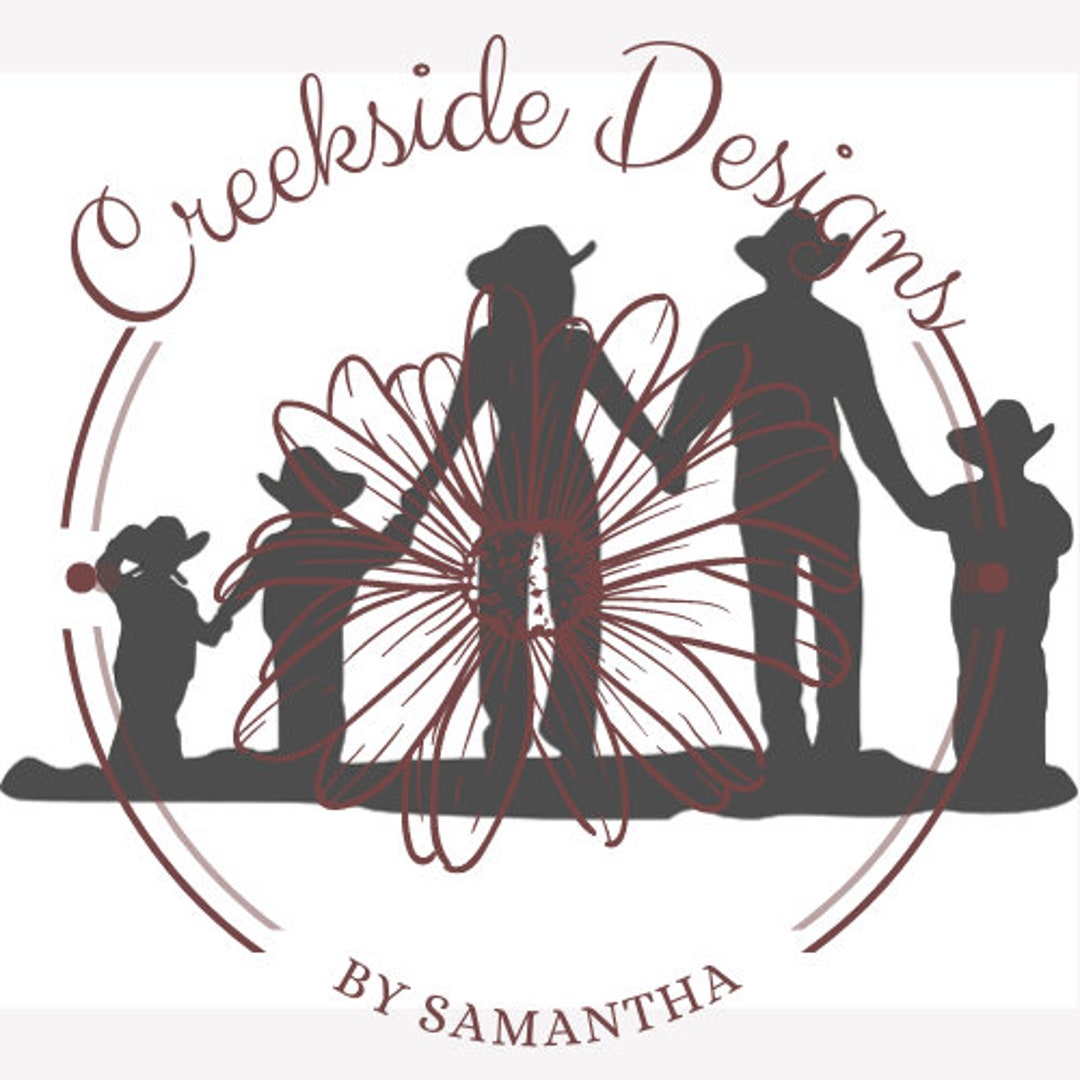 Cowboy With Family Including Dad, Mom, Brothers and Sister SVG - Etsy