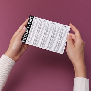 Basketball Ending Cards - Printable - 4x6 - Black Red Blue - Landscape ...