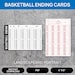 Basketball Ending Cards - Printable - 4x6 - Black Red Blue - Landscape ...