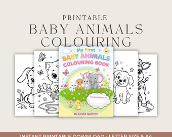 Printable Baby Animals Colouring Book for Kids | 30+ Cute Animal Pages ...