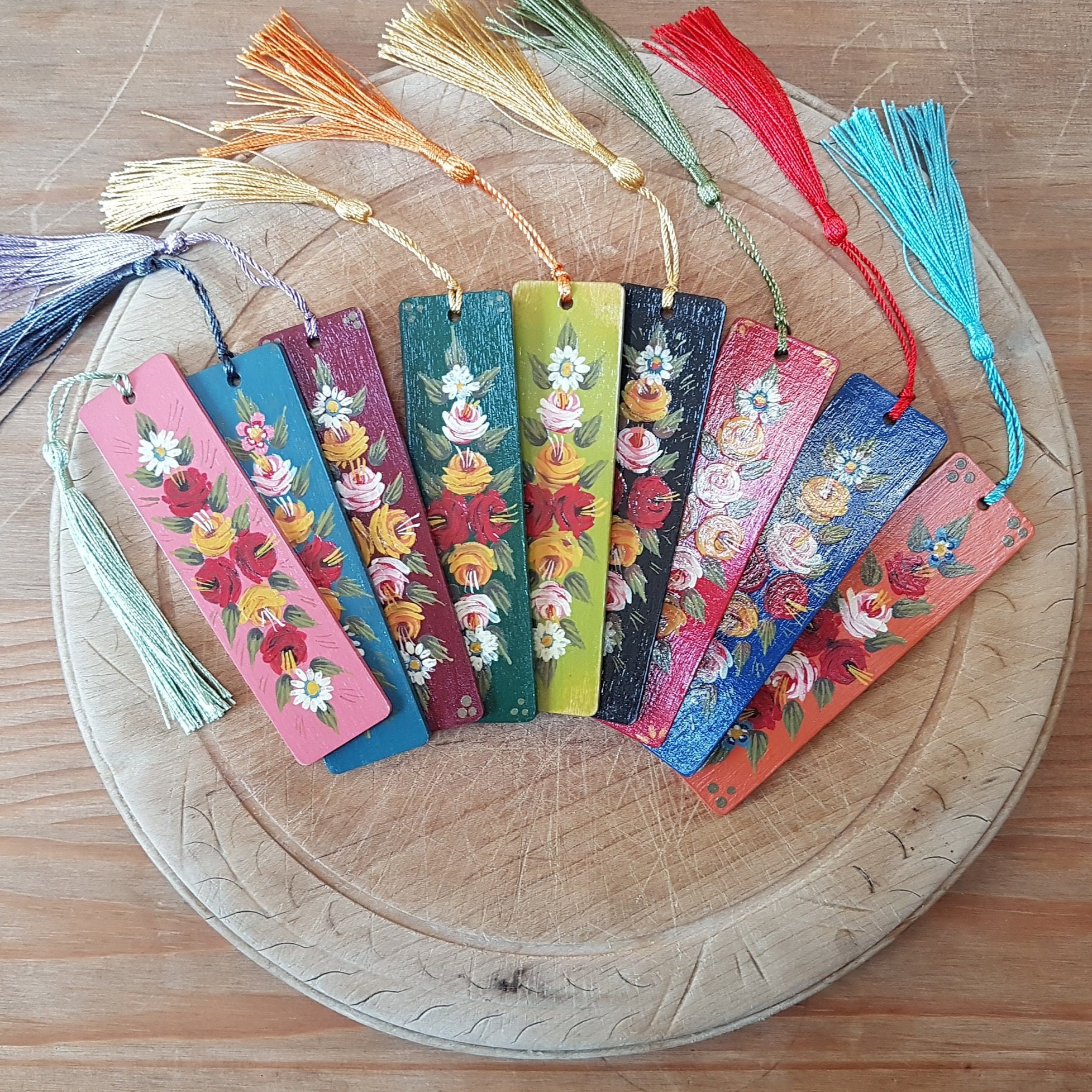 Hand-painted Canal Ware Bookmark - Etsy