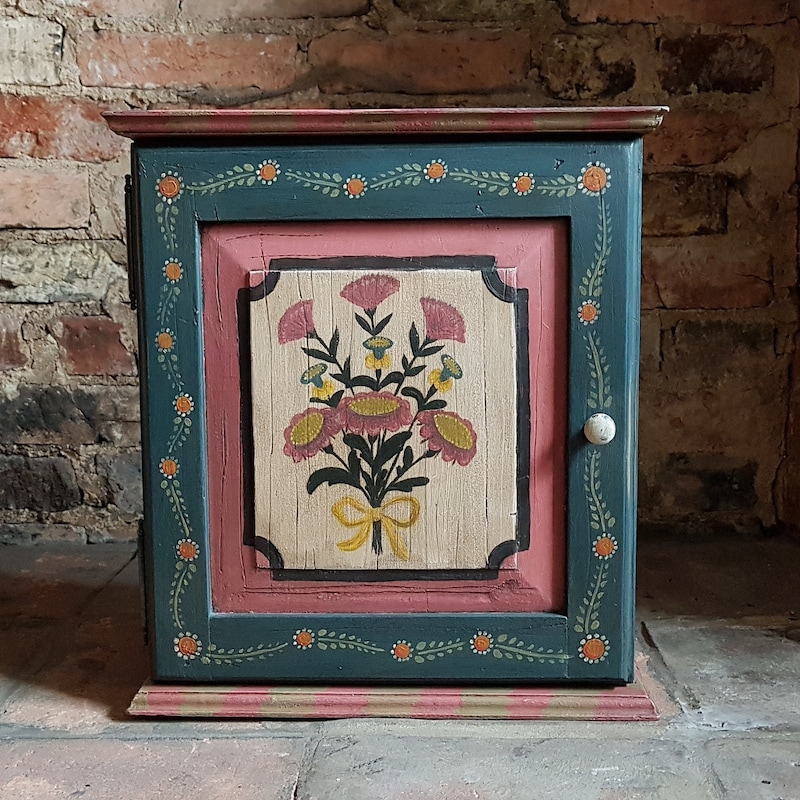 Hand Painted Cabinet - Etsy
