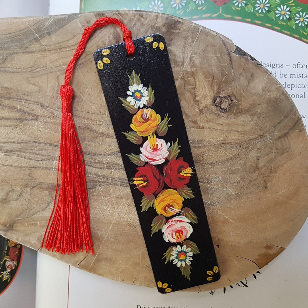 Hand-painted Canal Ware Bookmark - Etsy