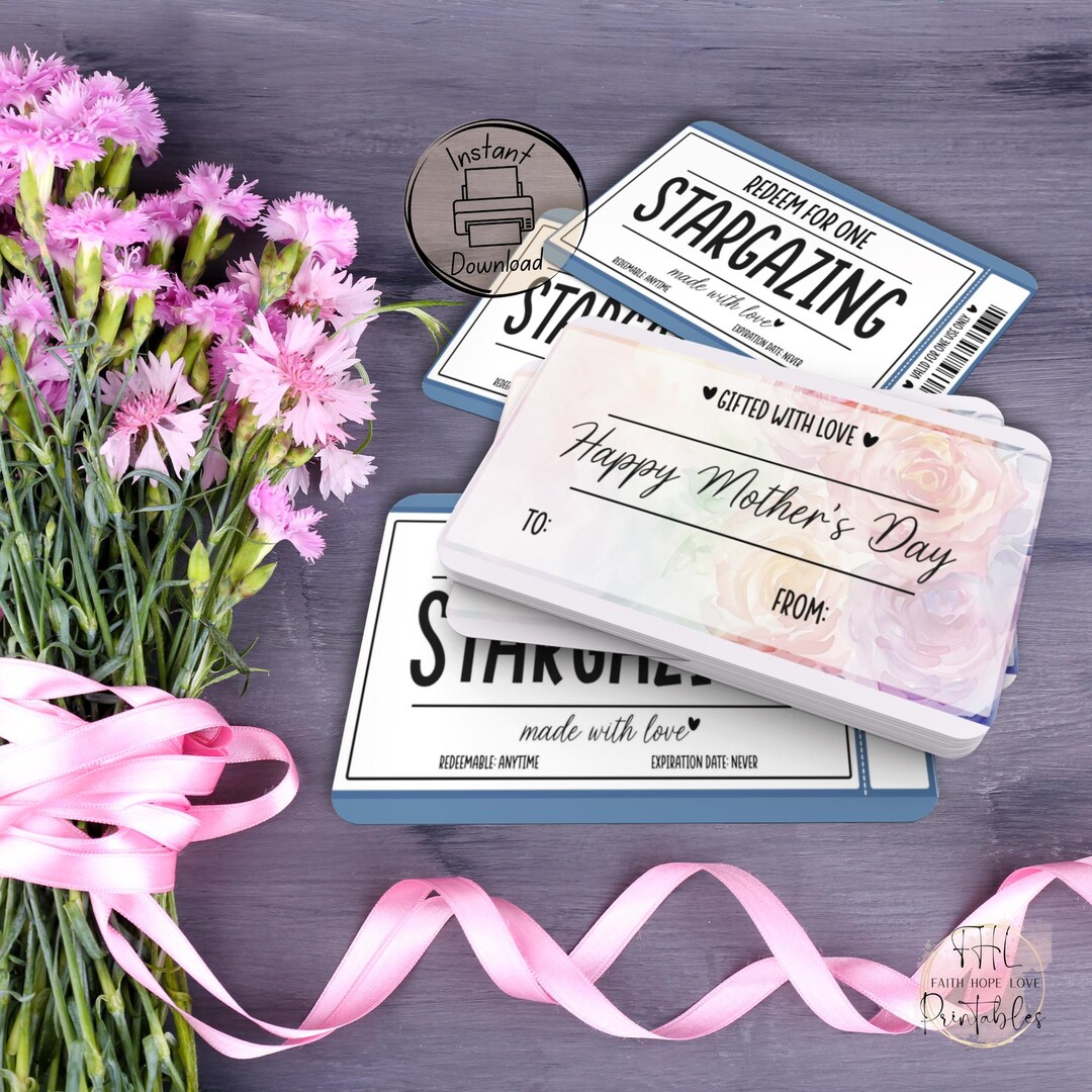 Printable Mother's Day Coupon Book: 30 Fun Vouchers for Mom - DIY Gift ...