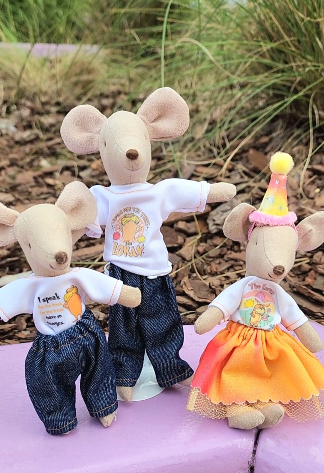 Lor*x Trees Tee or Skirts Will Fit Maileg Big or Little Sister/brother ...