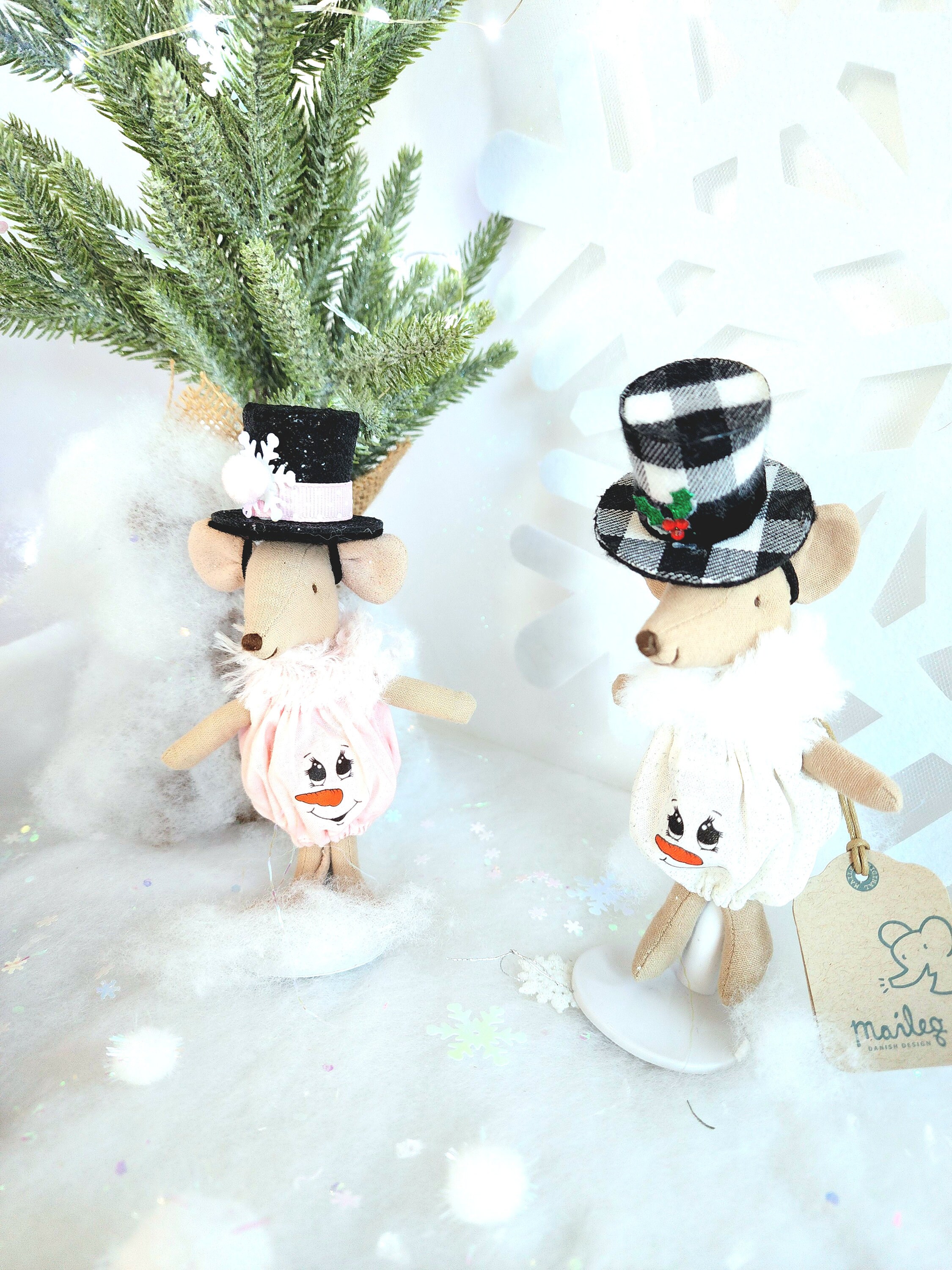 Maileg Snowman Costume and Top Hat Outfit, Big Sister / Little Sister ...