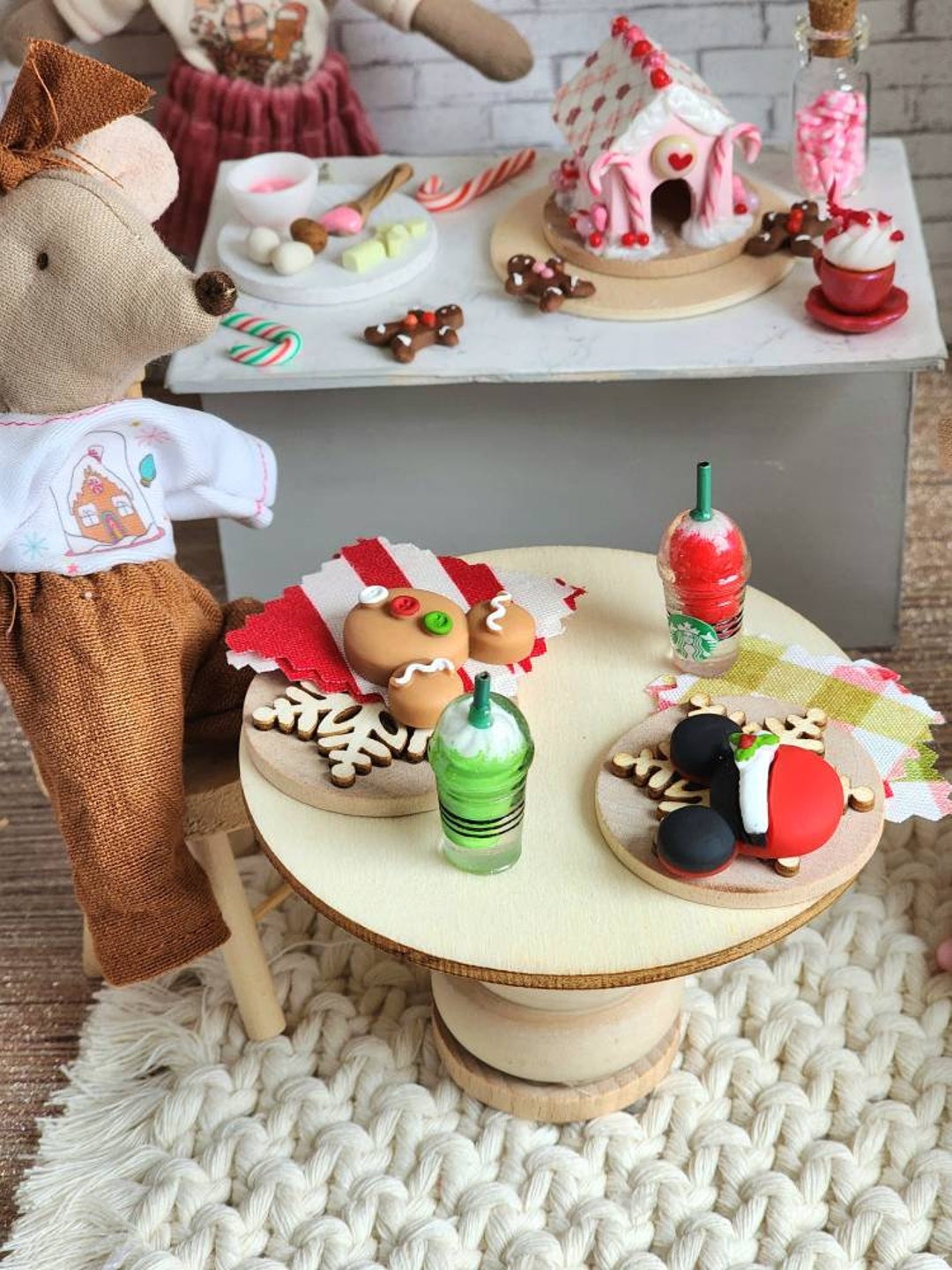 Maileg Play Food...red Coffee and Santa Mickey Mouse Cookie - Etsy