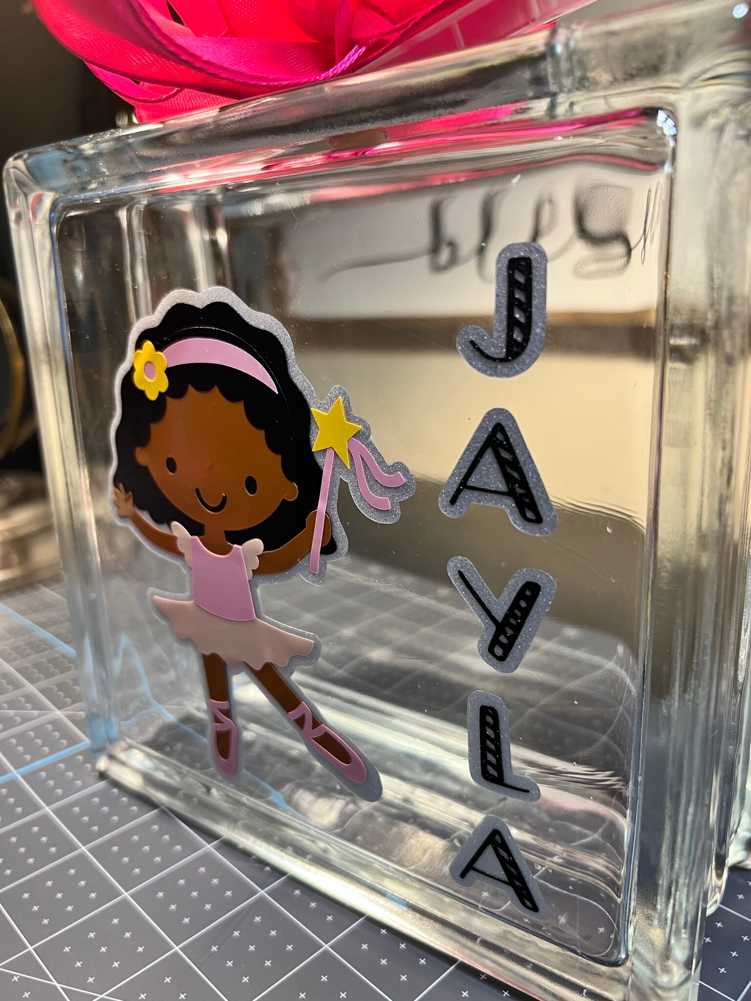 Personalized Glass Block Bank/ Piggy Bank/ Nightlight - Etsy