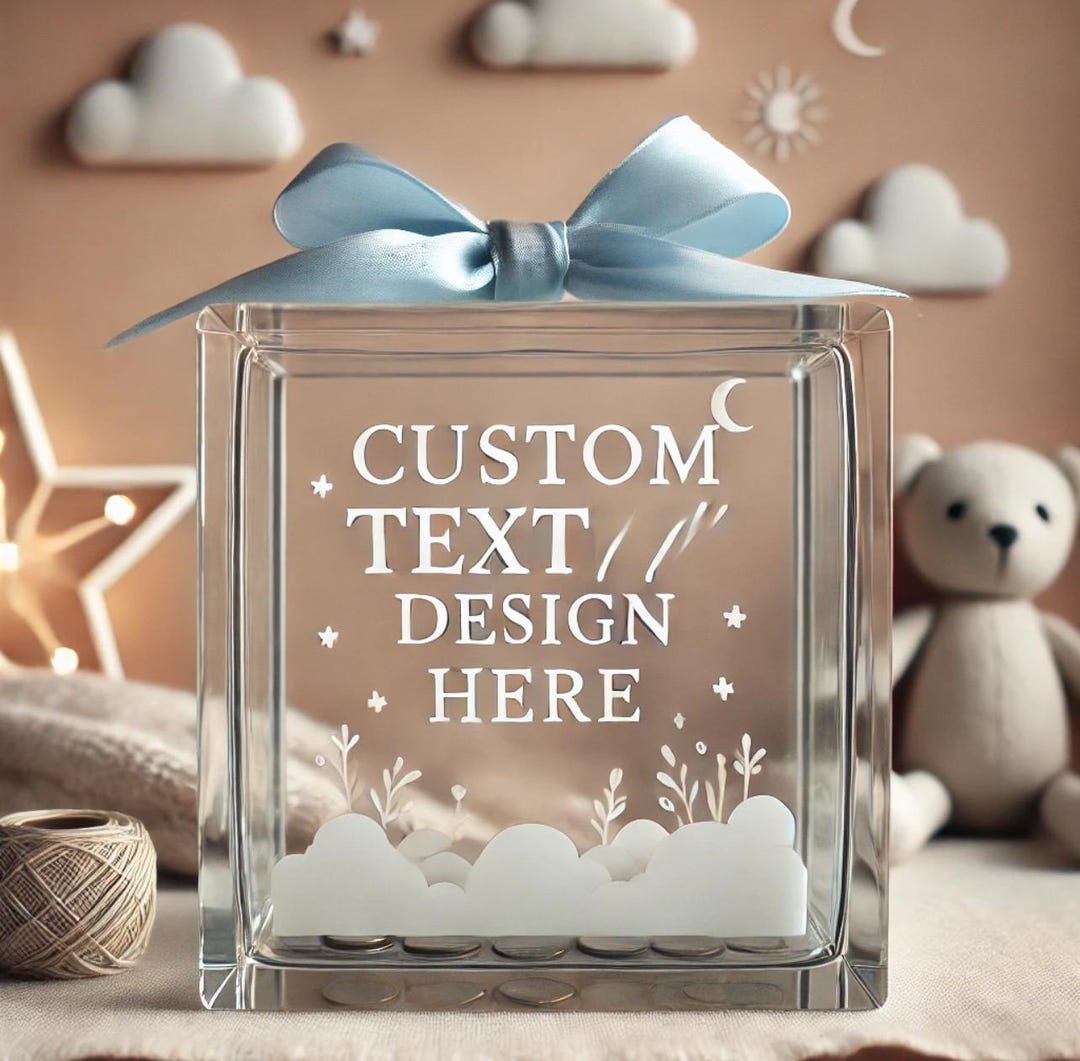 Custom Bank, Piggy Bank, Nightlight, Personalized Bank, Glass Bank With ...