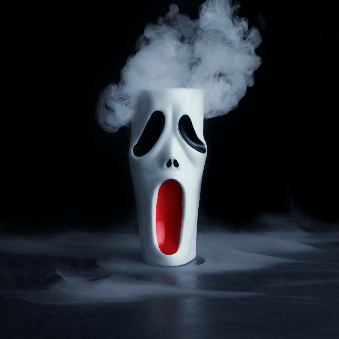 Ghostface Ceramic Tiki Mug, Scream-inspired, 12 Oz Halloween Cocktail ...