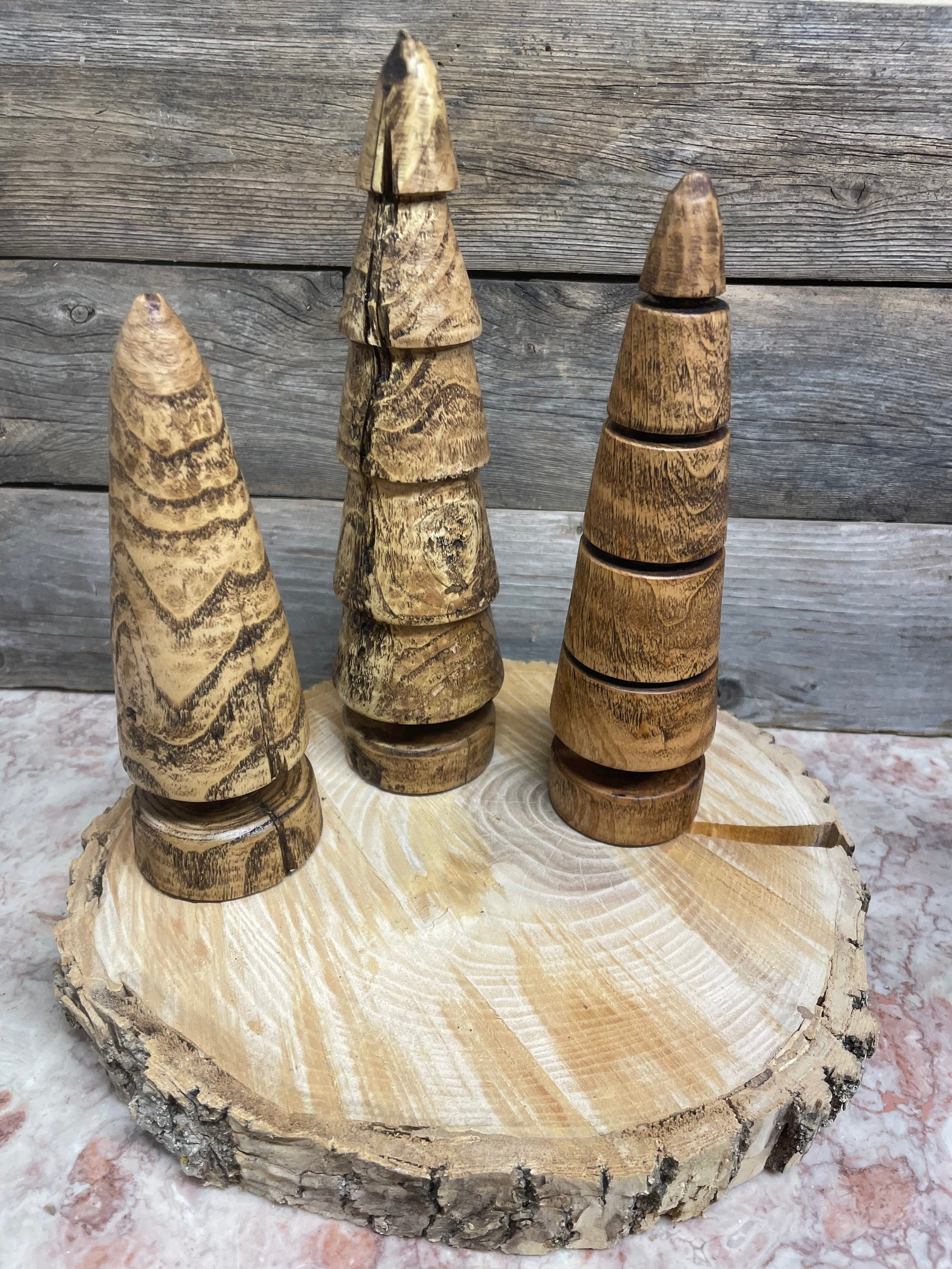 Hand Turned Rustic Hardwood Tree - Etsy