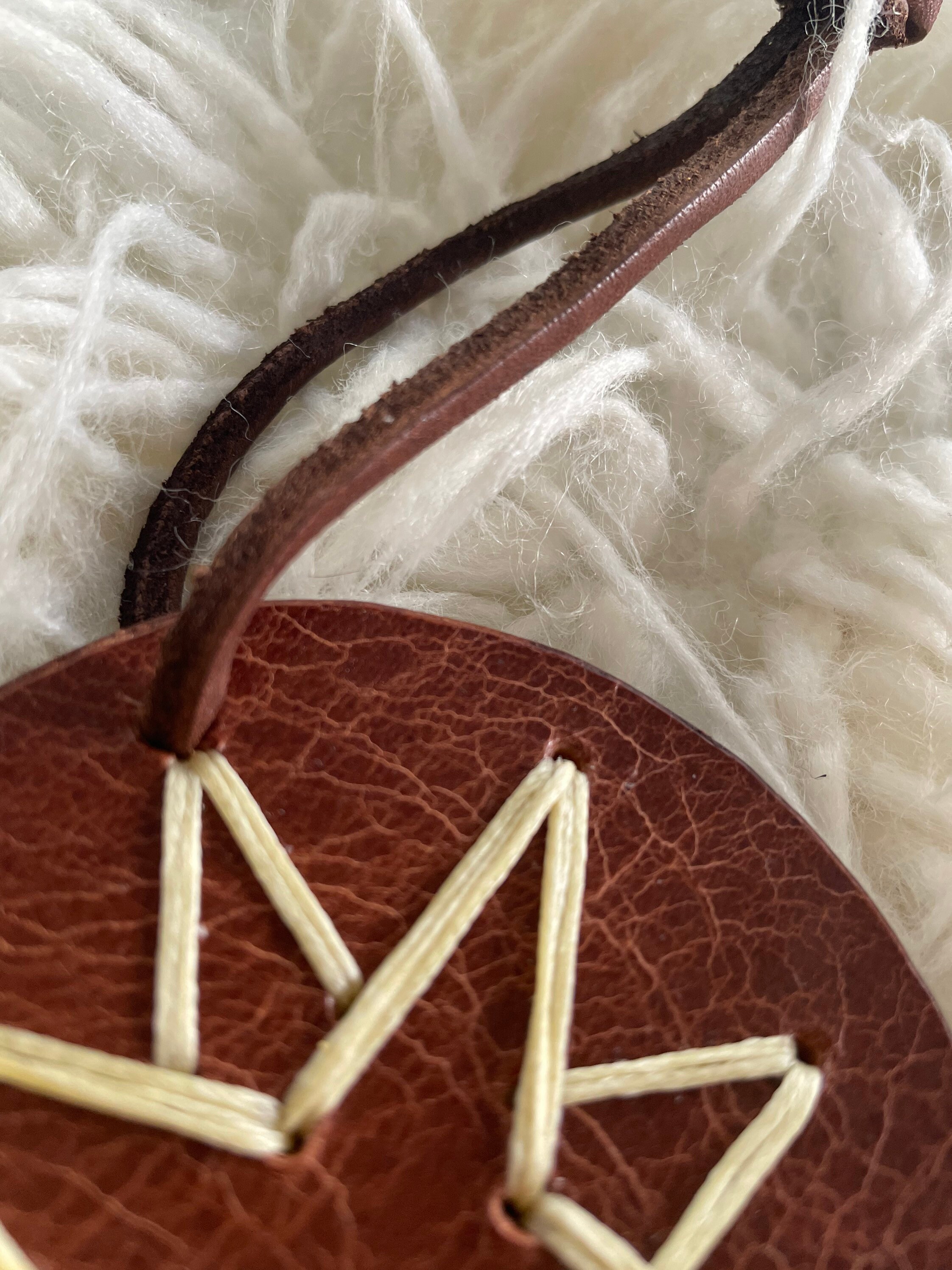 Rustic Star Leather Ornament - Etsy