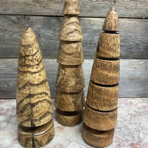Hand Turned Rustic Hardwood Tree - Etsy