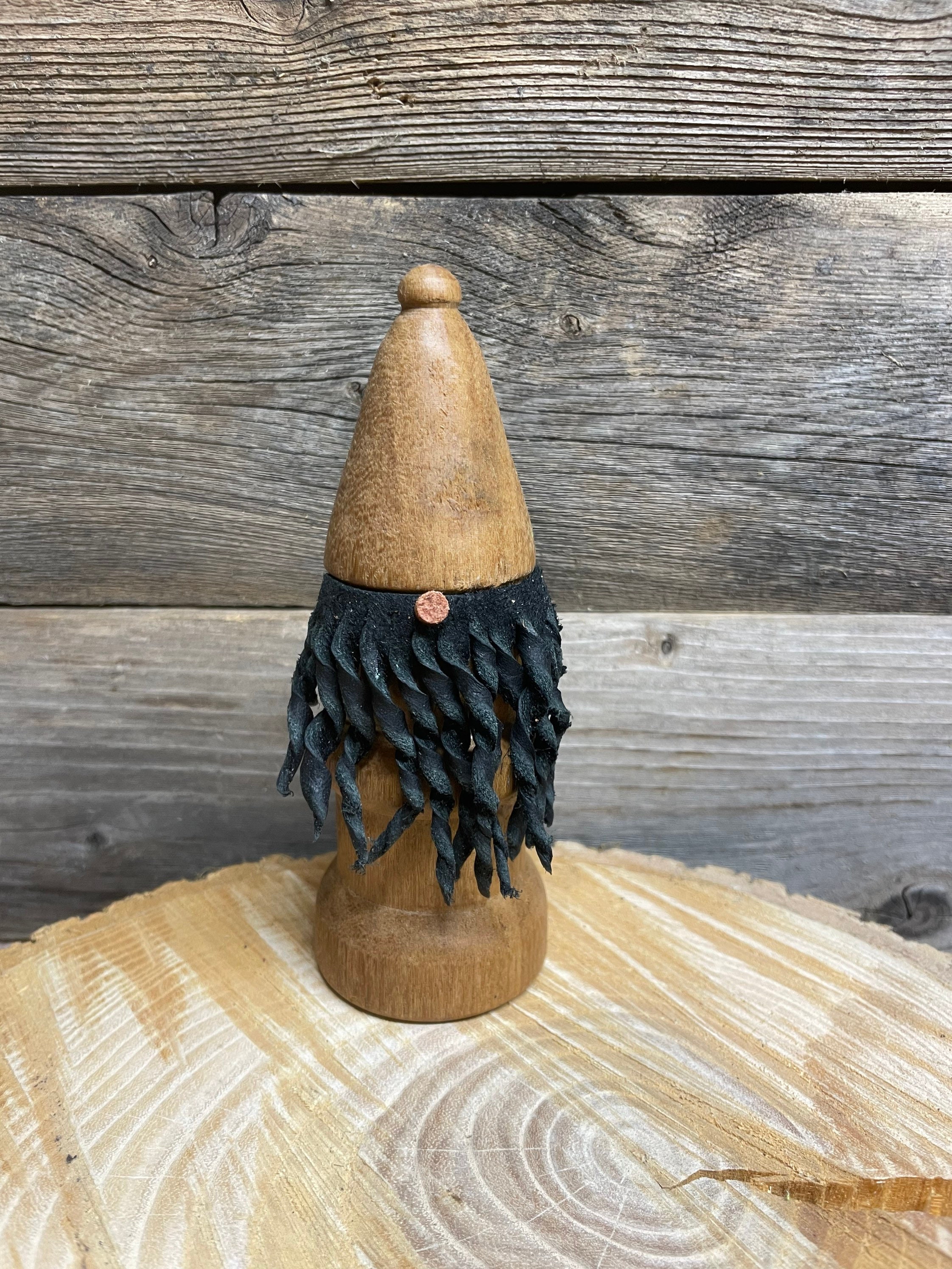 Hand Turned Wooden Gnome - Etsy