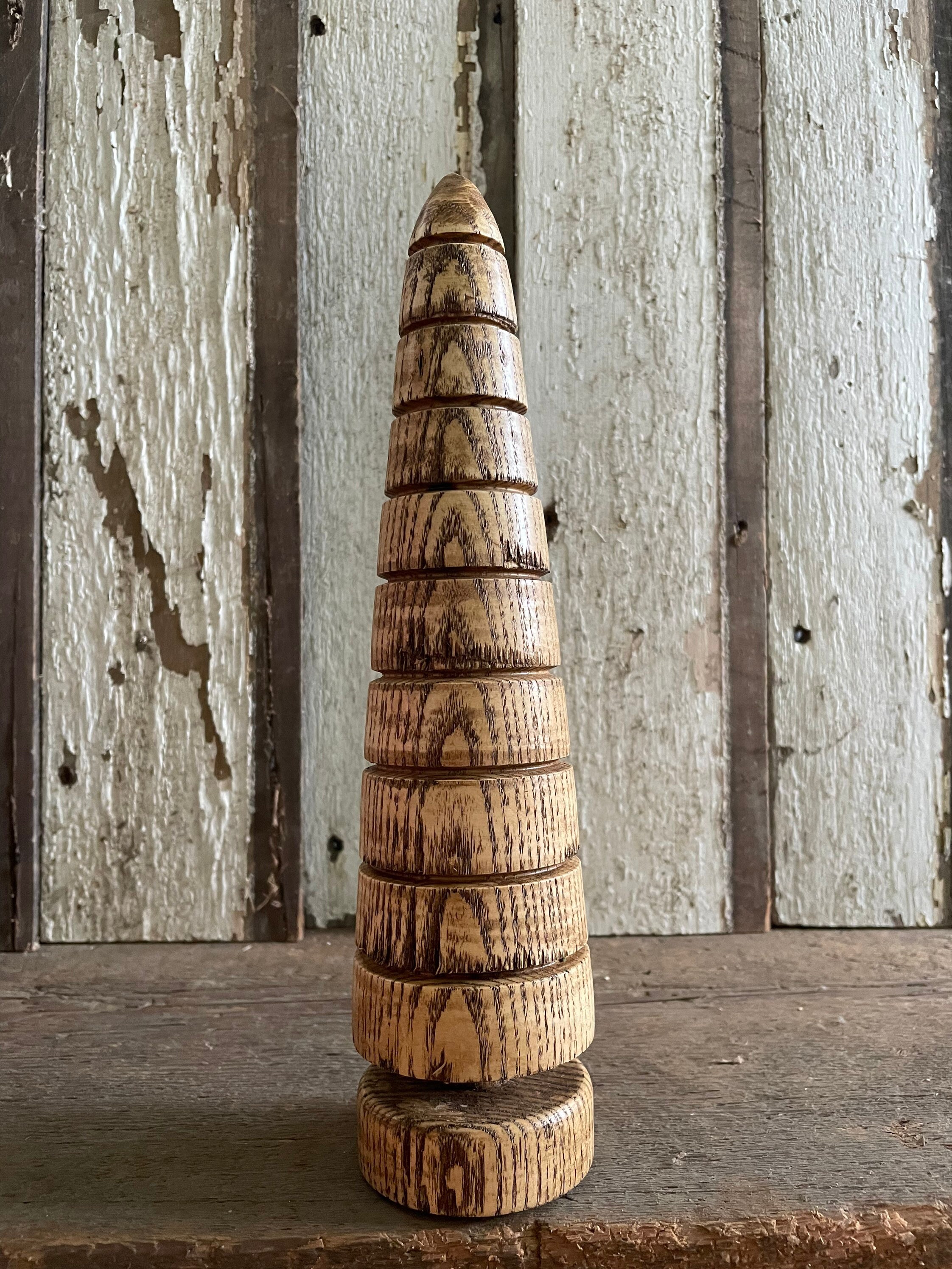 Hand Turned Hardwood Mantel Tree - Etsy