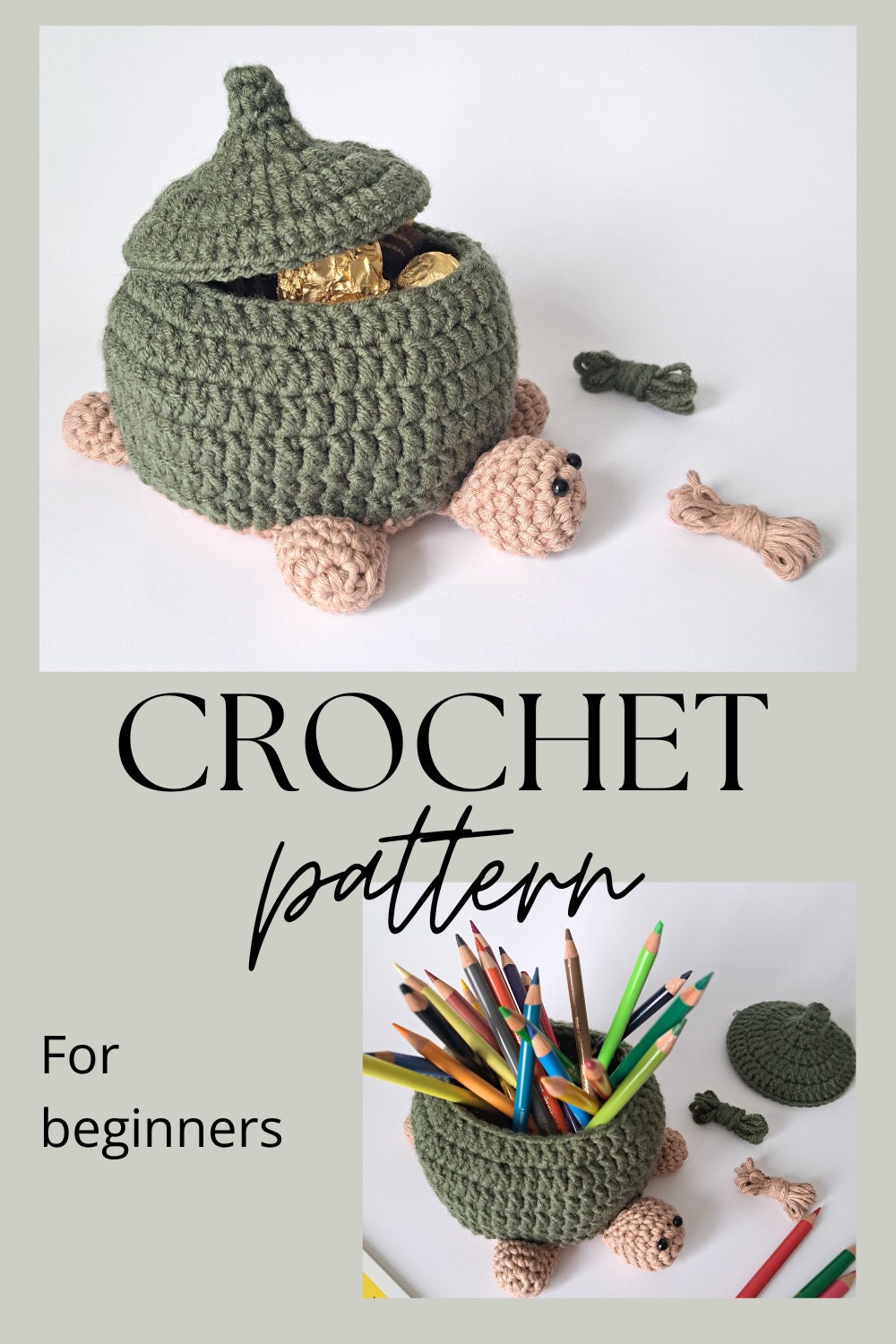 Crochet Market Bag, Granny Square Crochet Pattern, Easy Crochet, Turtle ...