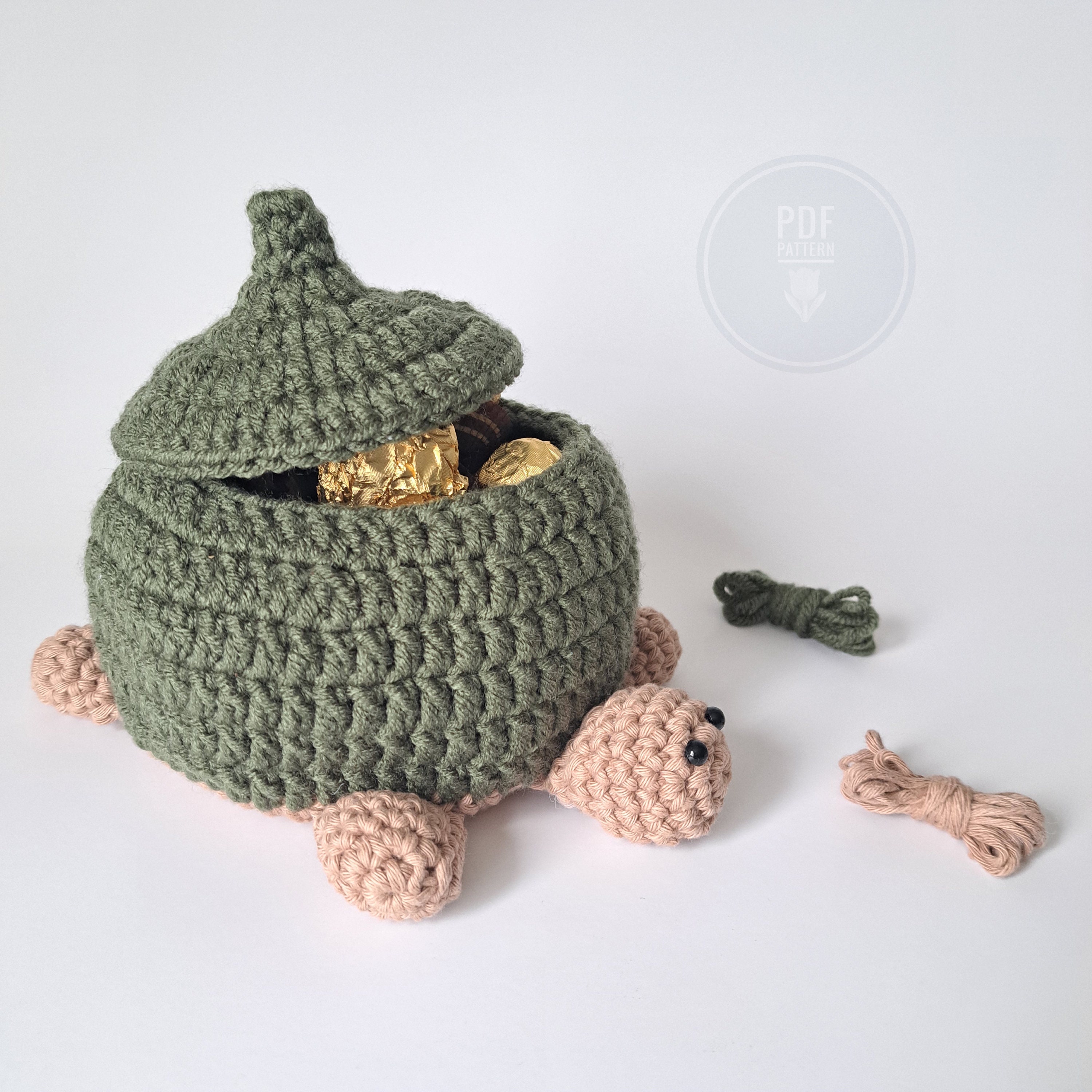 Crochet Turtle Pattern, Turtle Basket Pattern, Basket Pattern PDF ...