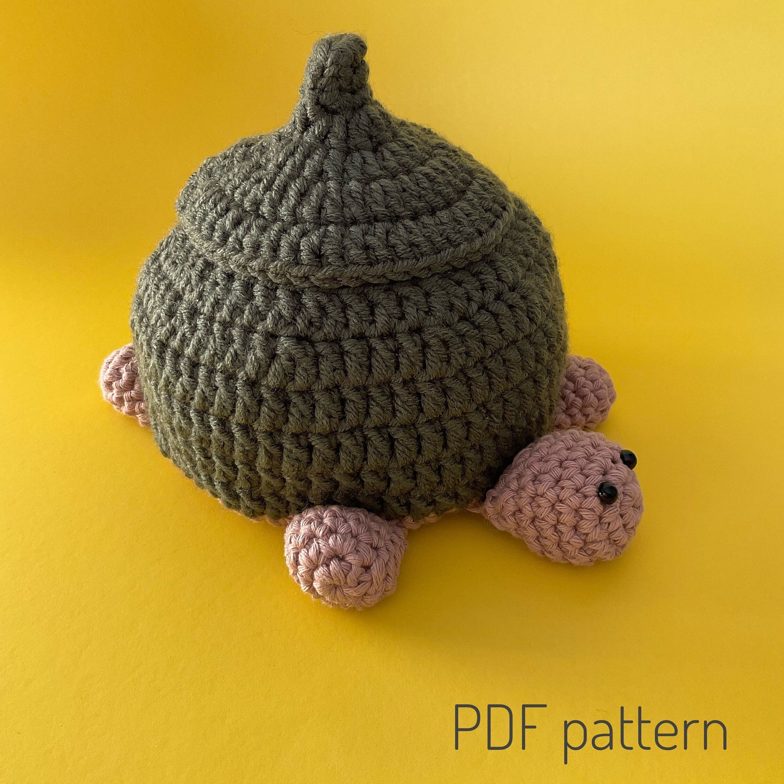 Crochet Turtle Pattern, Turtle Basket Pattern, Basket Pattern PDF ...