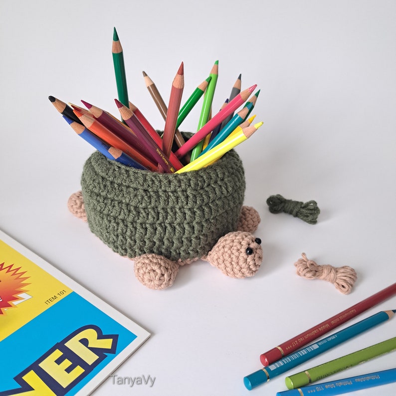 Crochet Turtle Pattern, Turtle Basket Pattern, Basket Pattern PDF ...