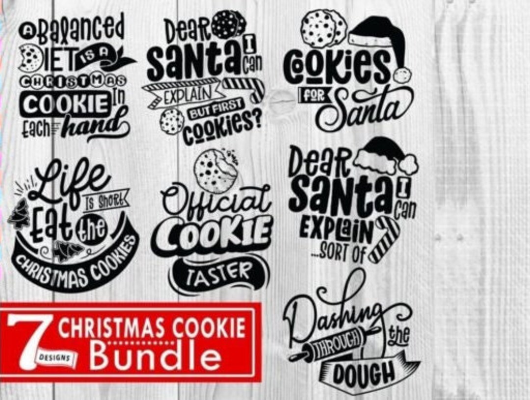 Santa Christmas Cookie Svg Bundle and More - Etsy