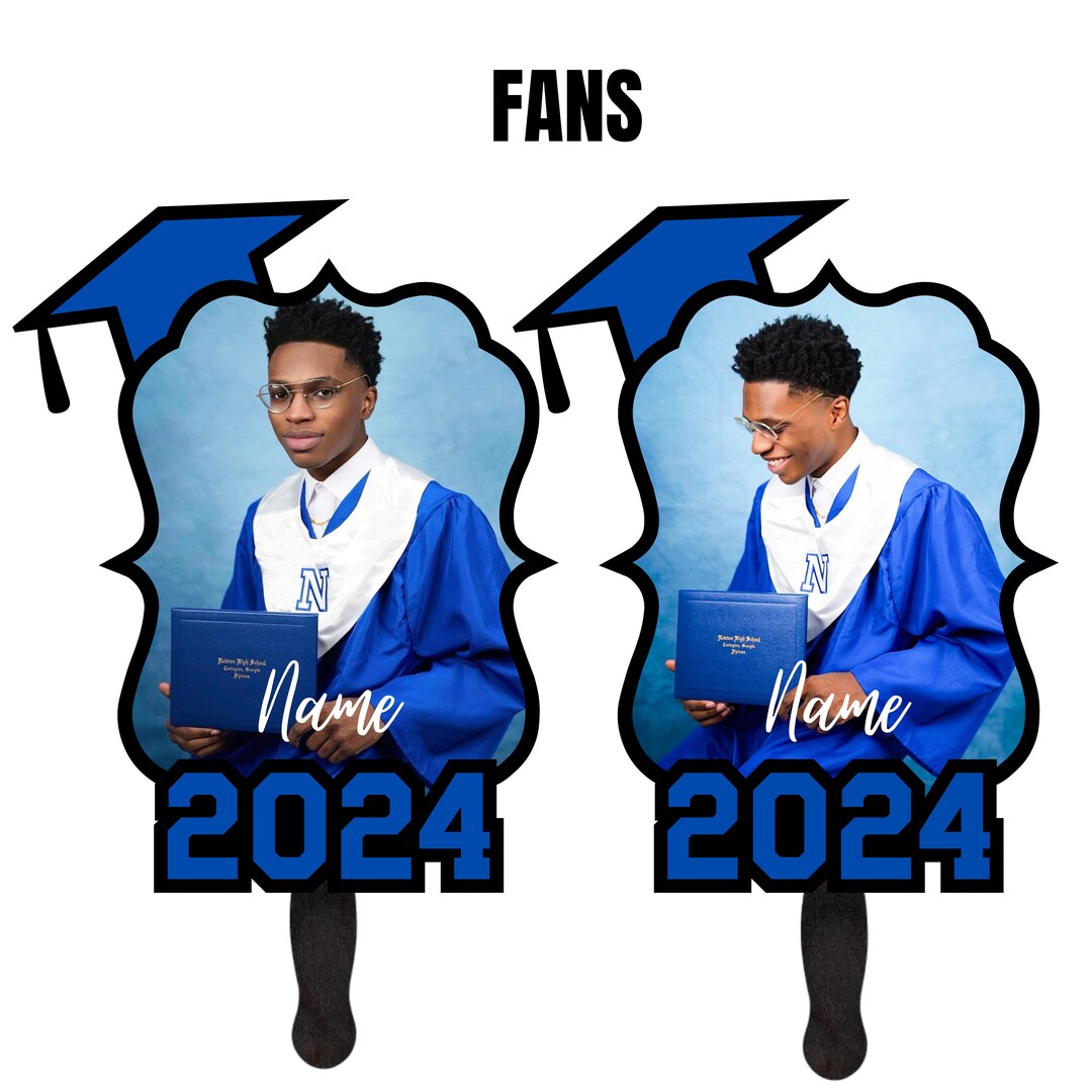 3pk Grad Paddle Fan Template, Custom Grad Fan, Graduation Fan Template ...