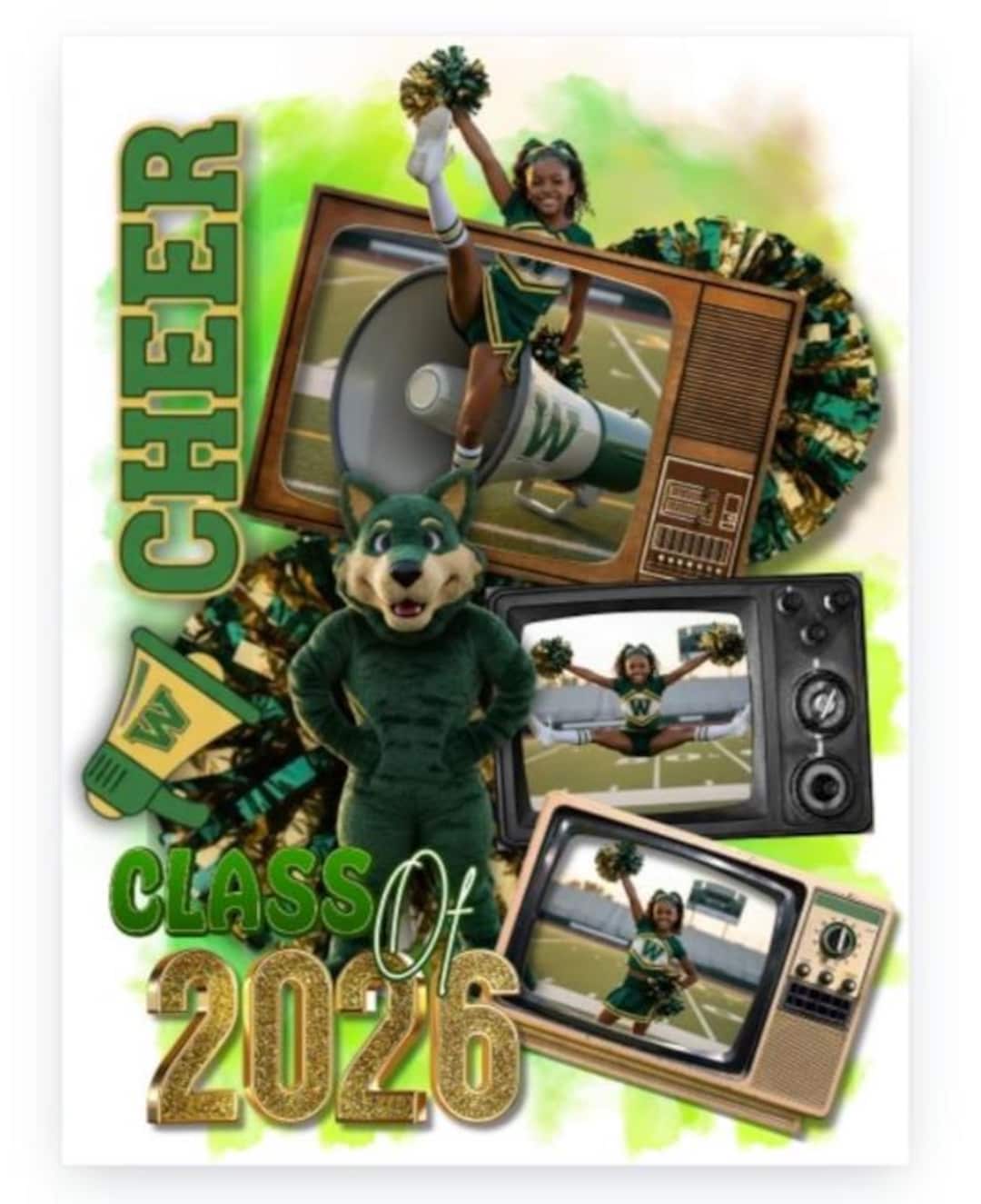 Class of 2026 Cheerleader Template, 2026, Cheer, Senior - Etsy