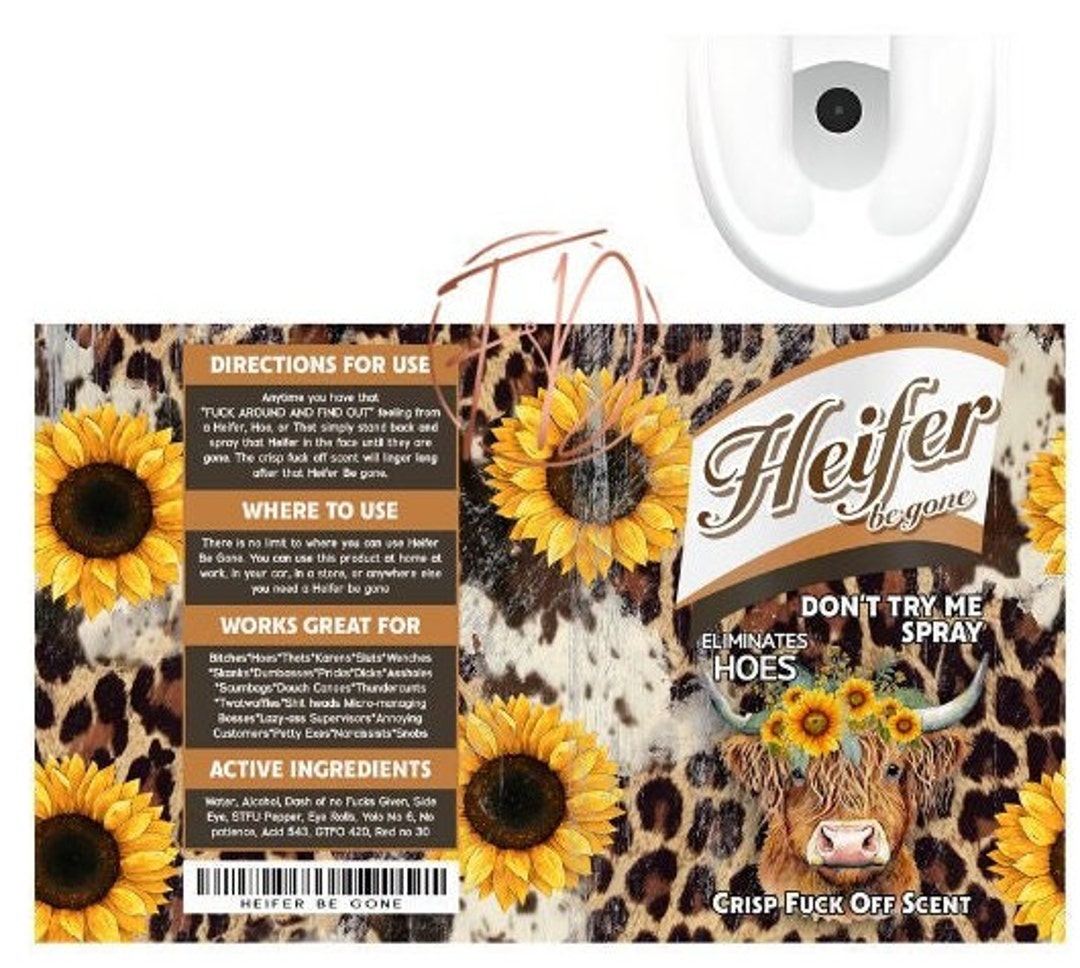 Heifer Be Gone Spray 20oz Tumbler PNG - Etsy