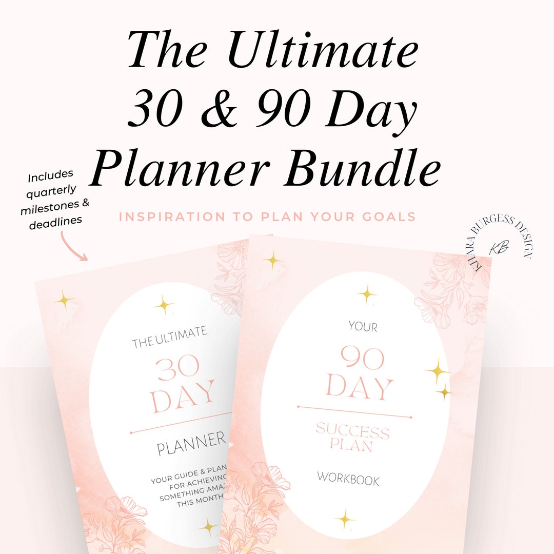 The Ultimate 30 and 90 Day Planner Bundle, to Do List, Weekly Schedule ...