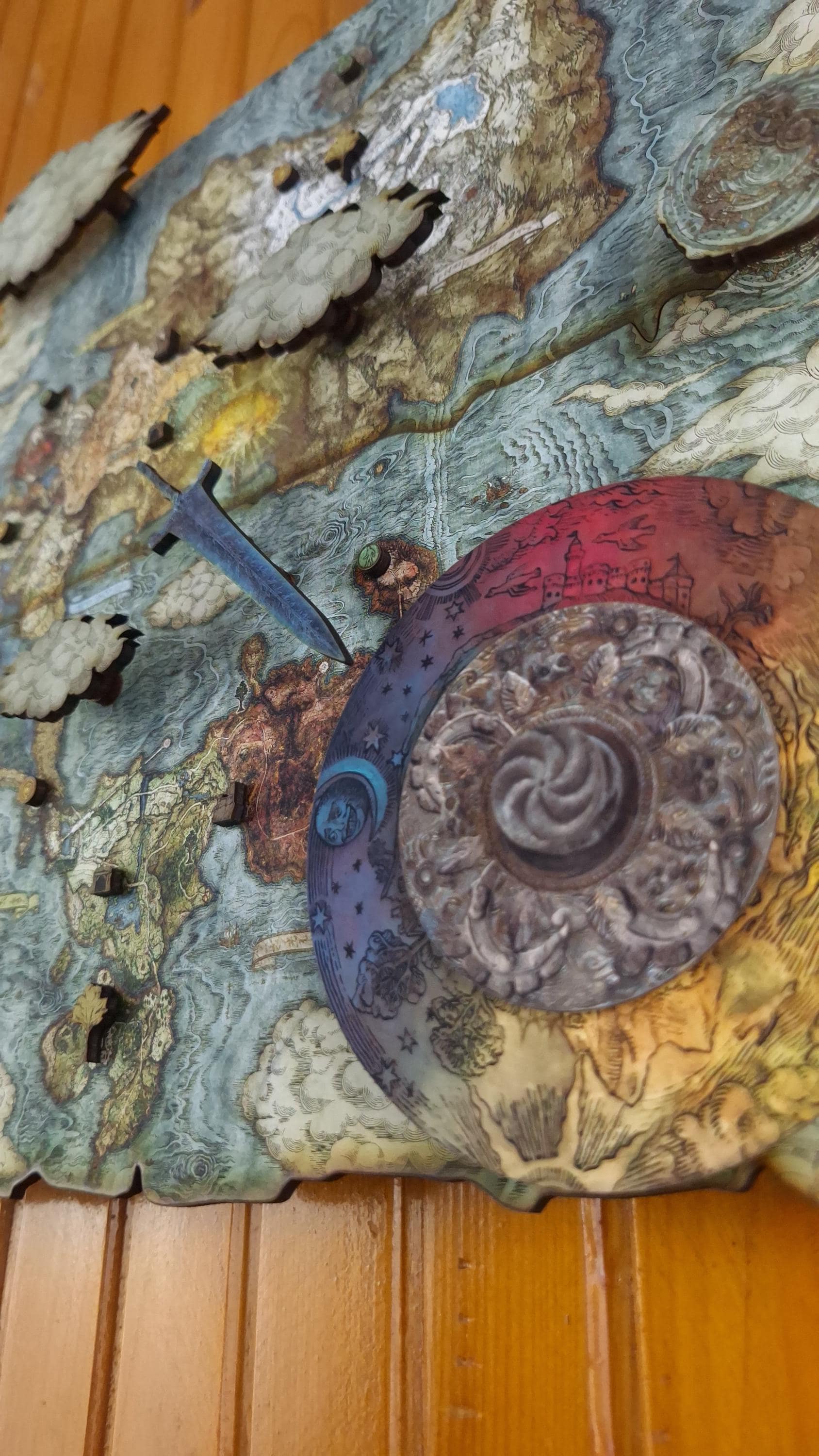 Elden Ring Inspired Full Map Clock With 24 Hour Dial + GIFT Neklace - Etsy