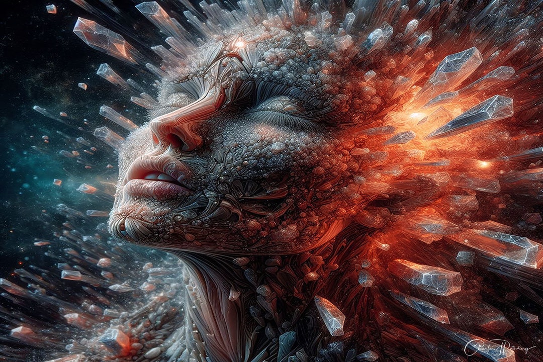 Crystal Mind Wall Art Created by Chuck Rutenberg - Etsy