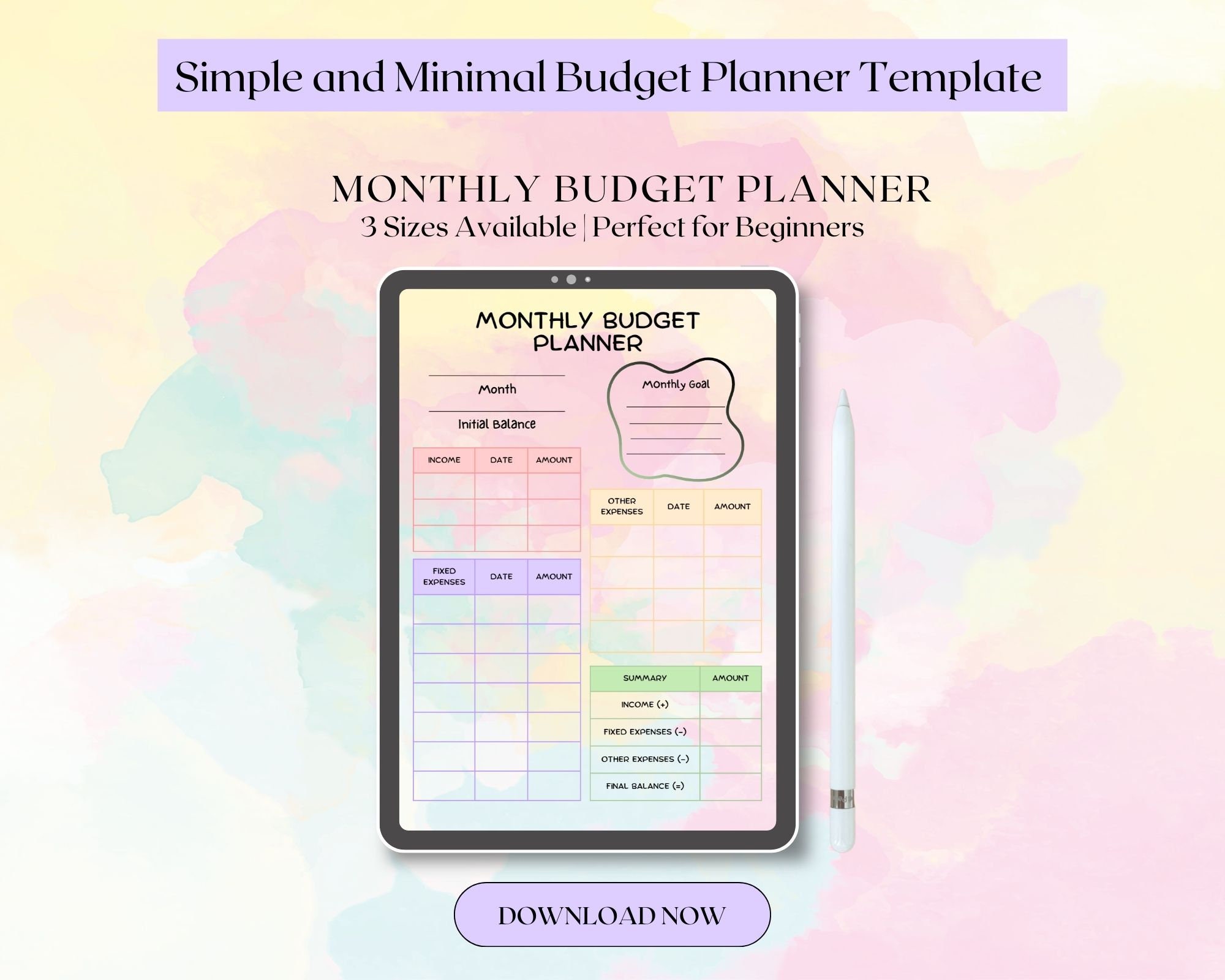 Monthly Budget, Budget Template Printable, Paycheck, Budget Binder ...
