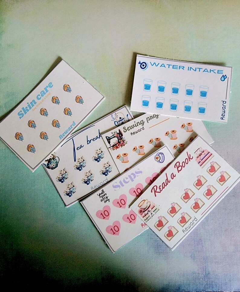 Printable Reward Punch Card | Habit Tracker | Motivation Punch Card for ...