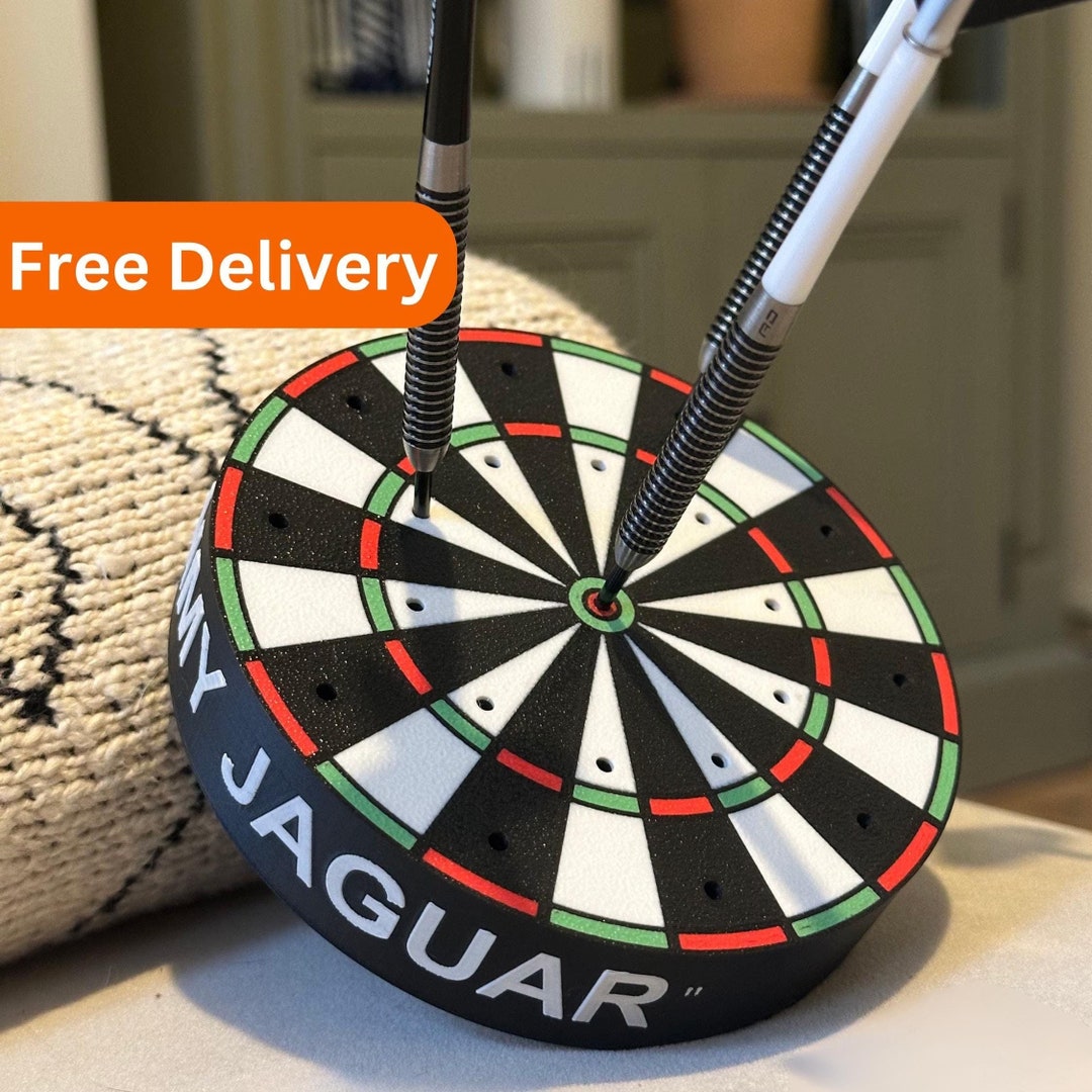 Dart Board Holder Darts Organizer Personalised Dart Storage Game Room ...