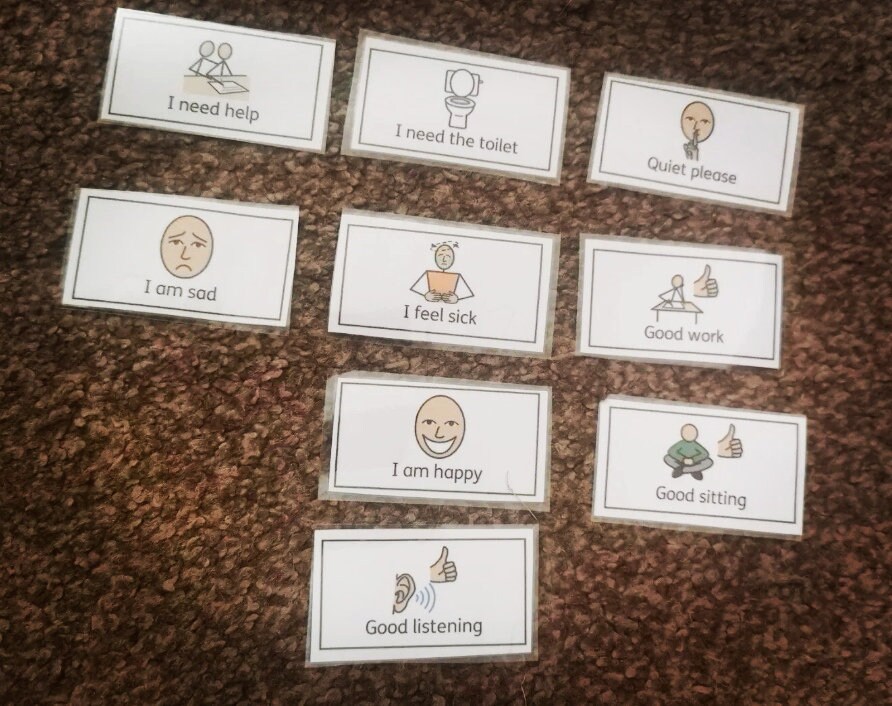 SEN Visual Aid Flash Cards - Etsy